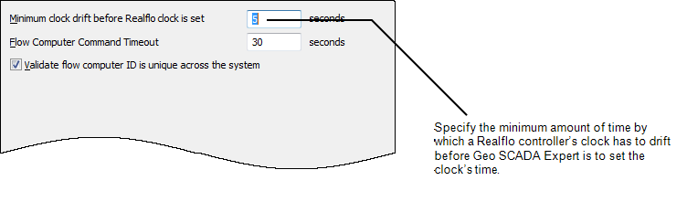 SCADAPack Modbus Realflo Driver Guide - Define the Minimum Drift before Geo SCADA Expert Sets ...
